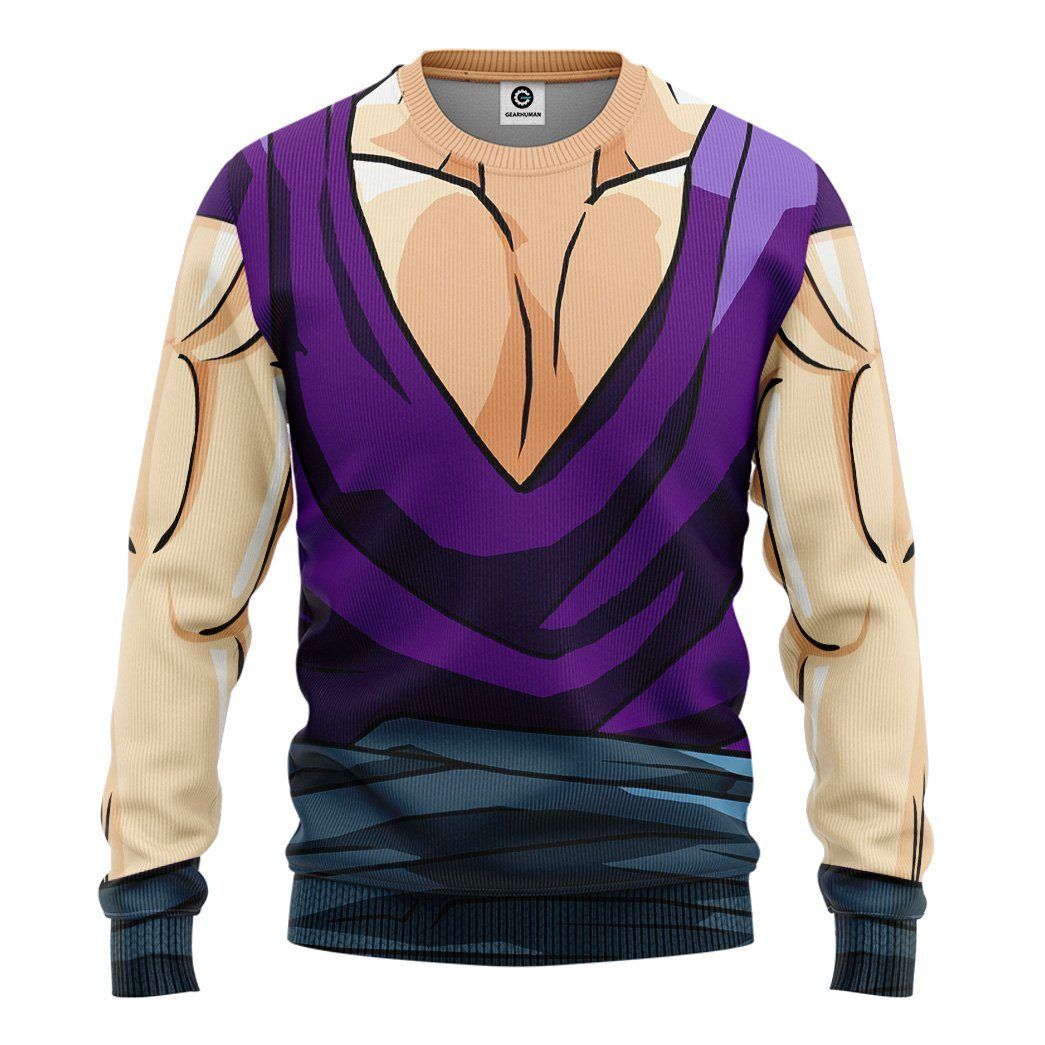 Gearhumans 3D Son Gohan Dragon Ball Custom Sweatshirt Apparel