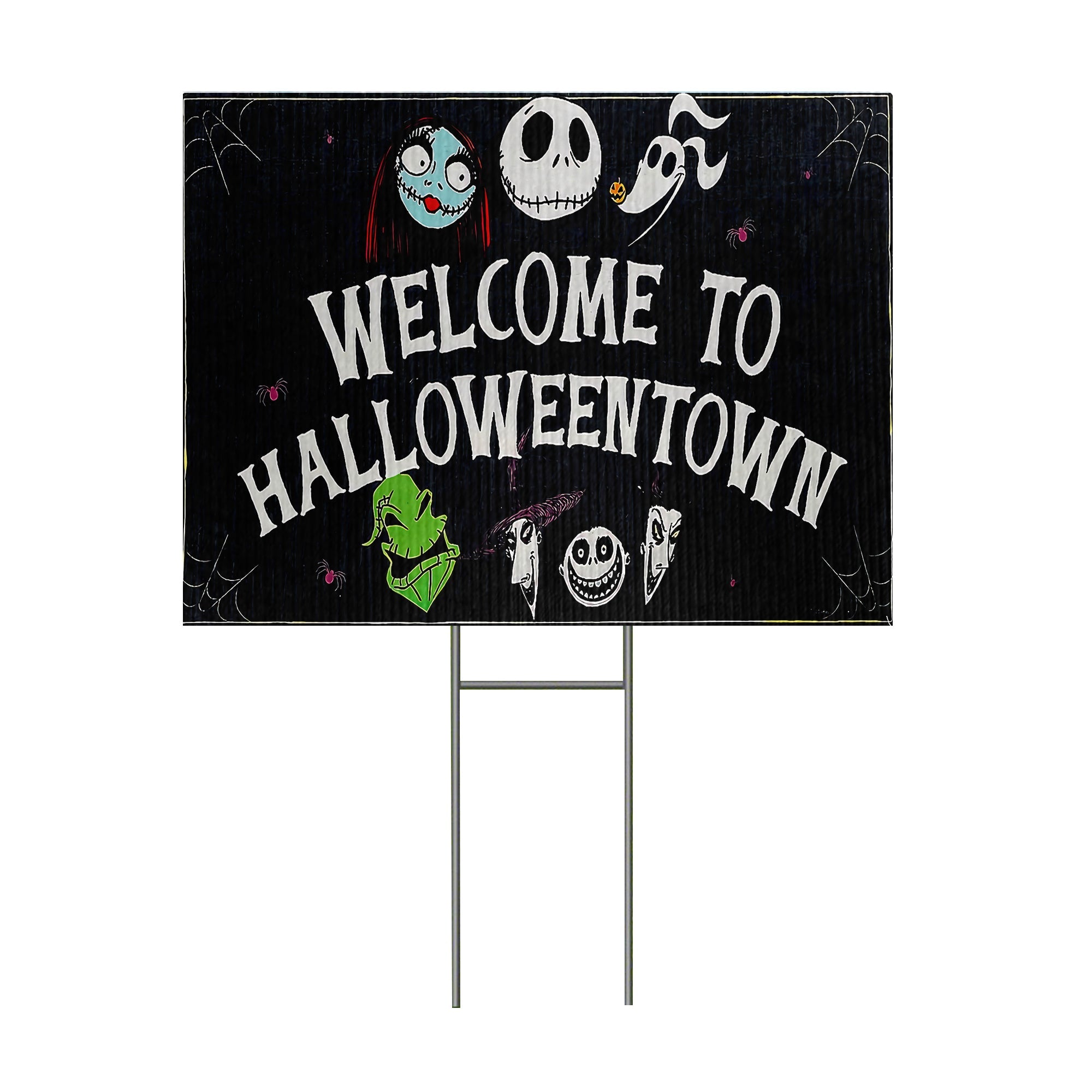 Gearhumans 3D Welcome To Halloweentown Custom Yard Sign
