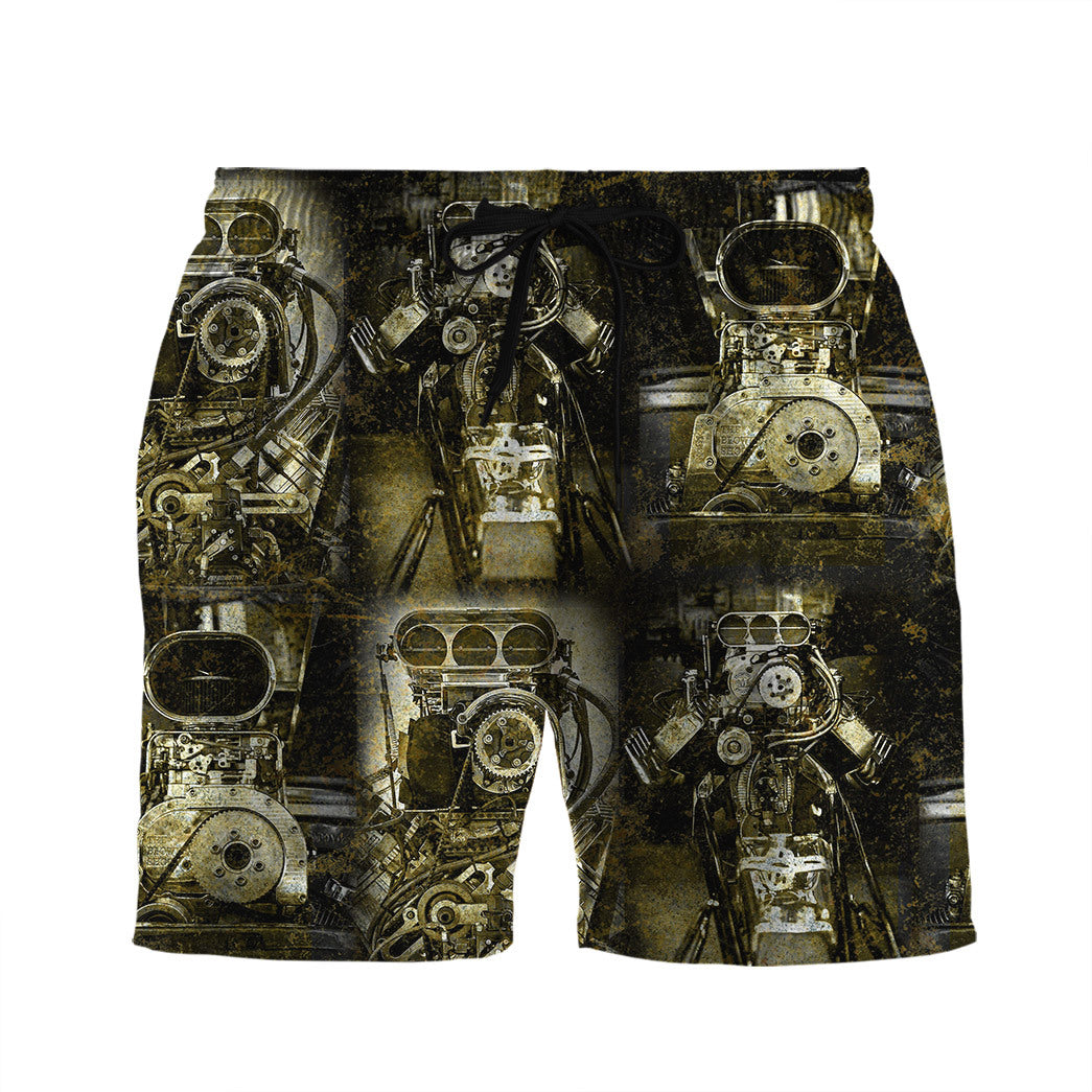 Gearhumans 3D Drag Racing Beach Short