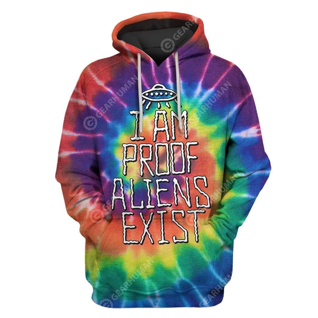 Gearhumans Custom T-shirt - Hoodies I Am Proof Aliens Exist