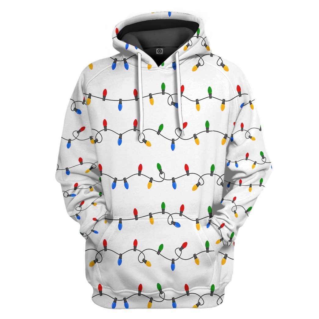 Gearhumans 3D Christmas Light Custom Tshirt Hoodie Apparel