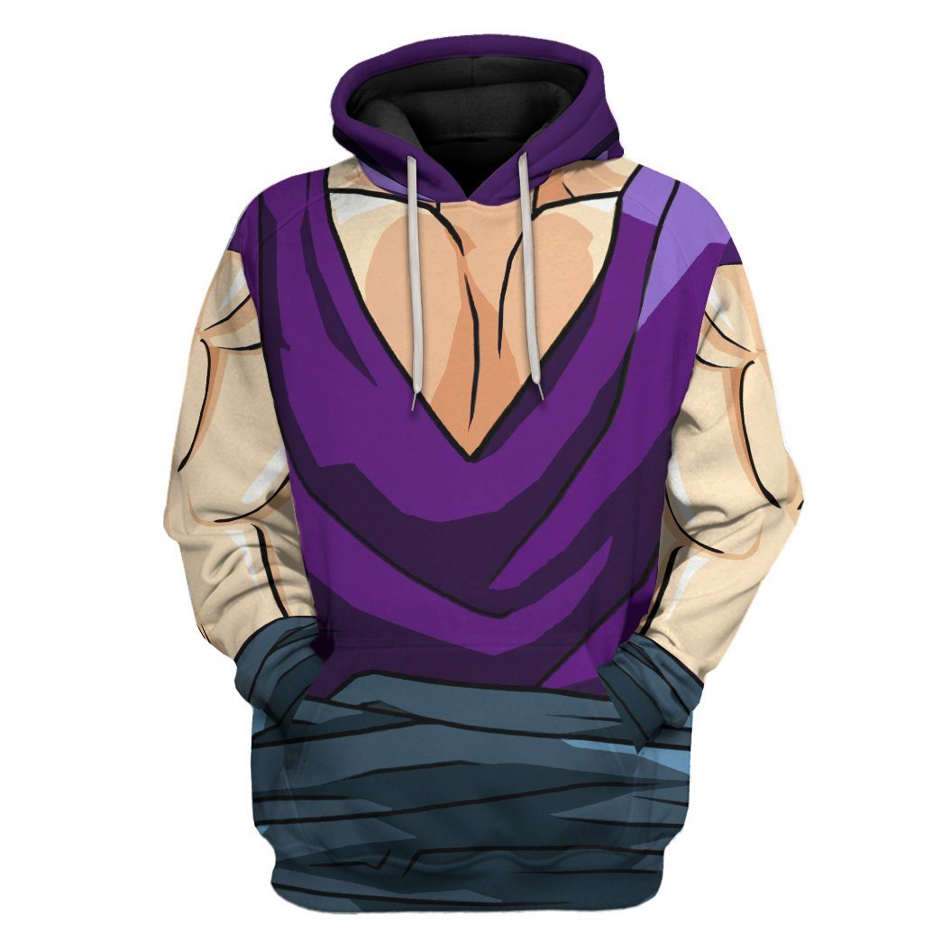 Gearhumans 3D Son Gohan Dragon Ball Custom Hoodie Apparel