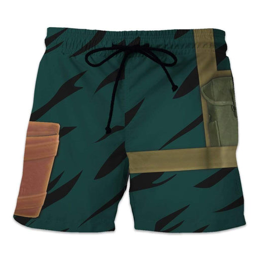 Gearhumans 3D Custom Beach Shorts Cosplay Small Soldiers Commando Elit