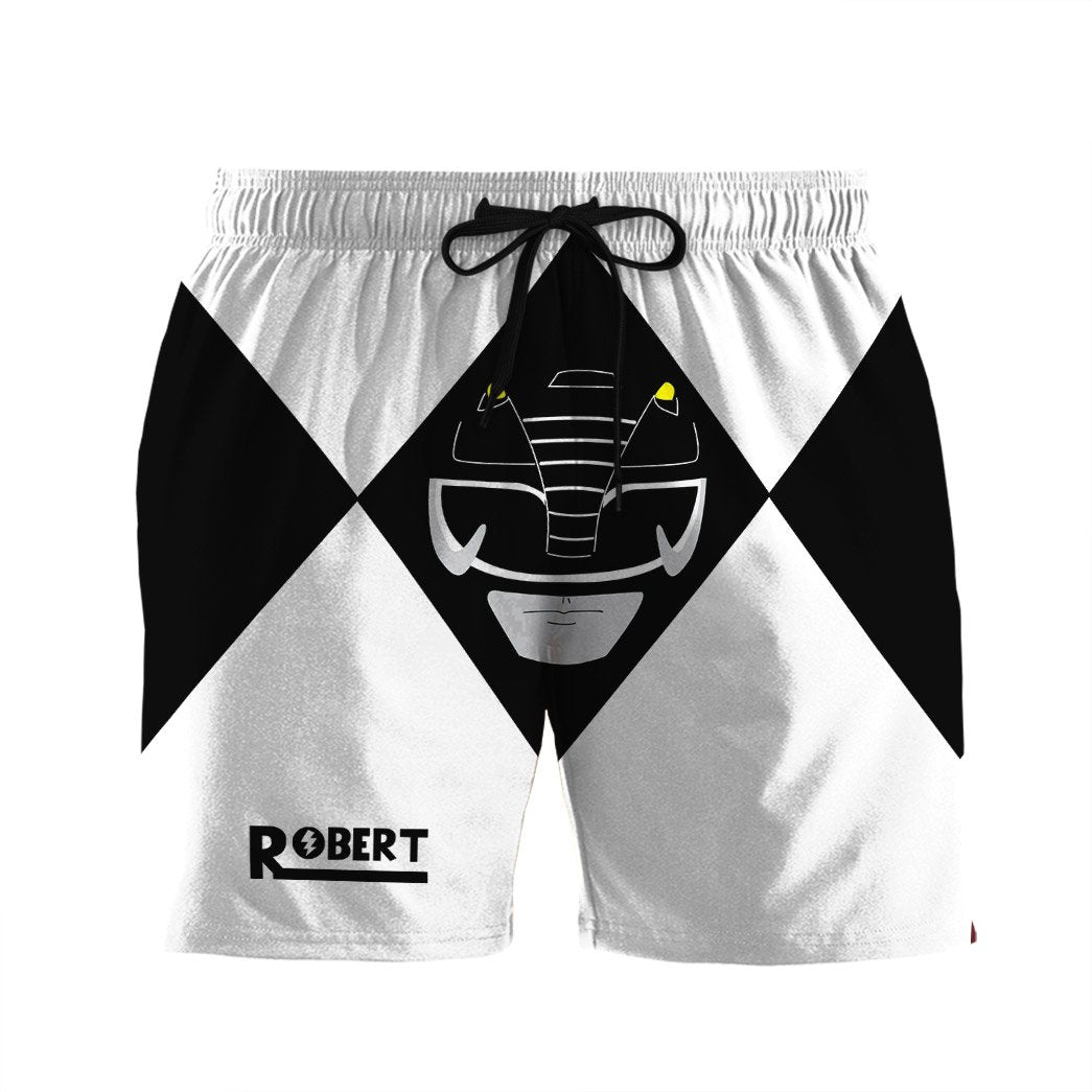 Gearhumans 3D Mighty Morphin Power Rangers Black Ranger Custom Name Be