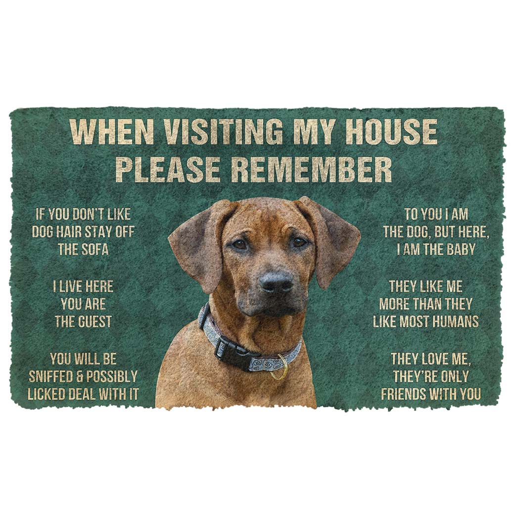Gearhumans 3D Please Remember Rhodesian Ridgeback House Rule Custom Do