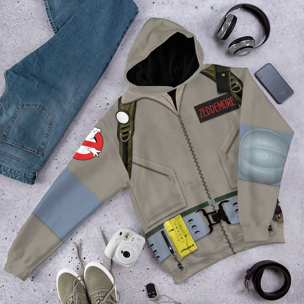 Gearhumans Ghostbusters 1984 Zeddemore Cosplay Custom Tshirt Gearhumans Ghostbusters 1984 Zeddemore Cosplay Custom Tshirt