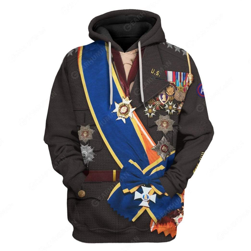 Gearhumans Hoodie Custom George Smith Patton Apparel
