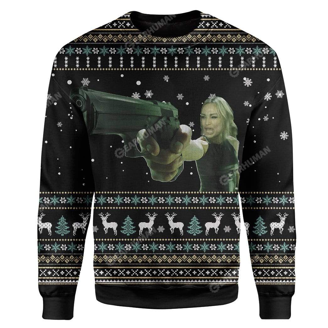 Gearhumans Ugly Matrix CustomSweater Apparel